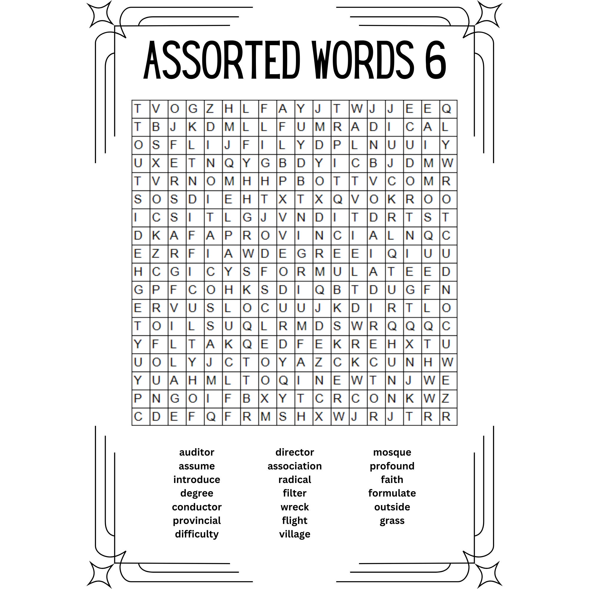 Word Search Printable Puzzle Instant Download,30 Printable Puzzle Pages ...