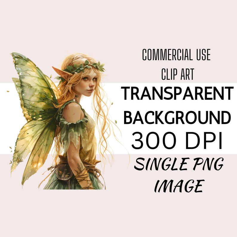 Forest Fairies Clipart | SINGLE IMAGE | Watercolor Fairy, Cute ...