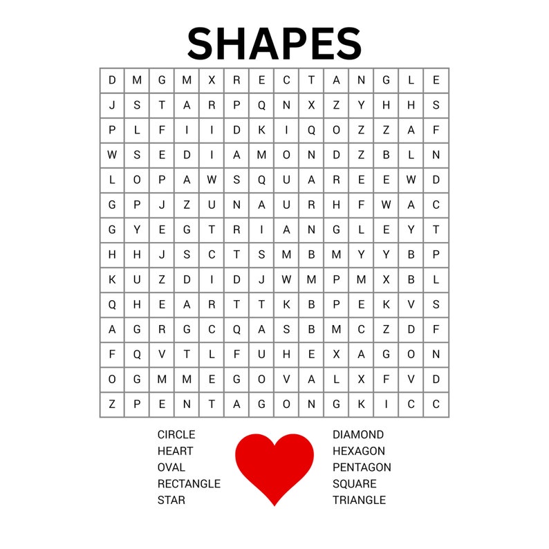 Printable Wordsearch for Kids 20 Printable Puzzle Pages for Kids ...