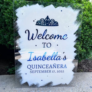 Custom Acrylic Welcome Sign Painted Welcome Sign Brushed - Etsy