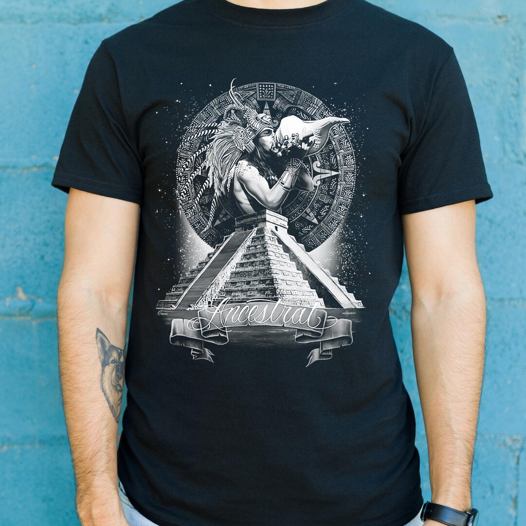 Azteca Shirt, Aztec, Mayan, Aztec Calendar, Mexican Culture, Mexican ...