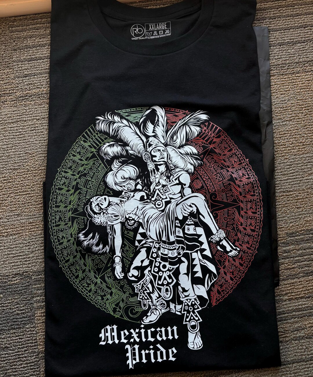 Mexican Pride T-shirt. Azteca Shirt, Aztec, Mayan, Aztec Calendar ...