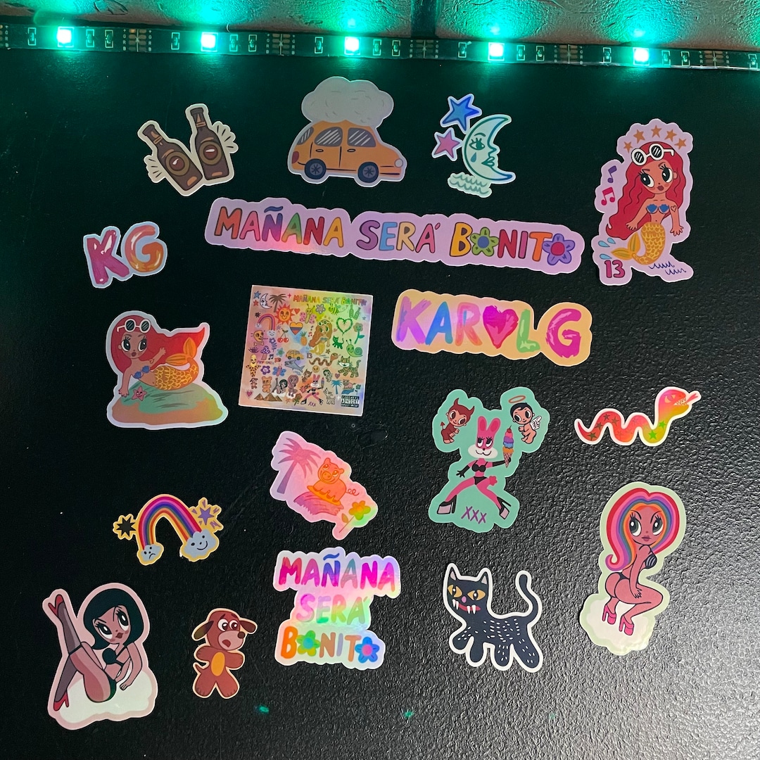 Karol G Holographic 18 Stickers Bundle. Inspired by New Album - Etsy