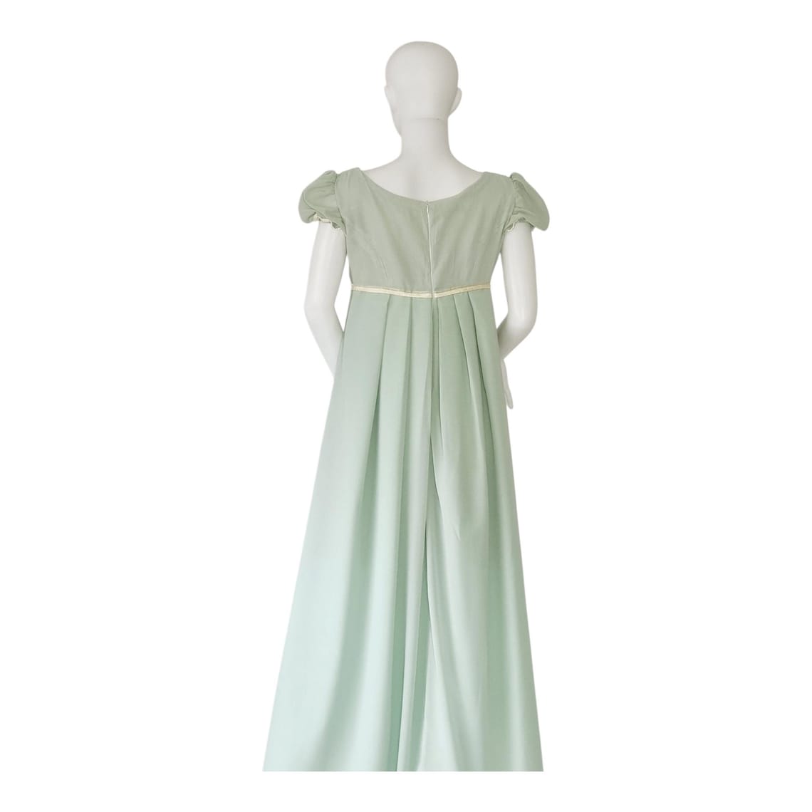 Handmade Regency Dress: Embroidered Lace & Chiffon Gown - Etsy