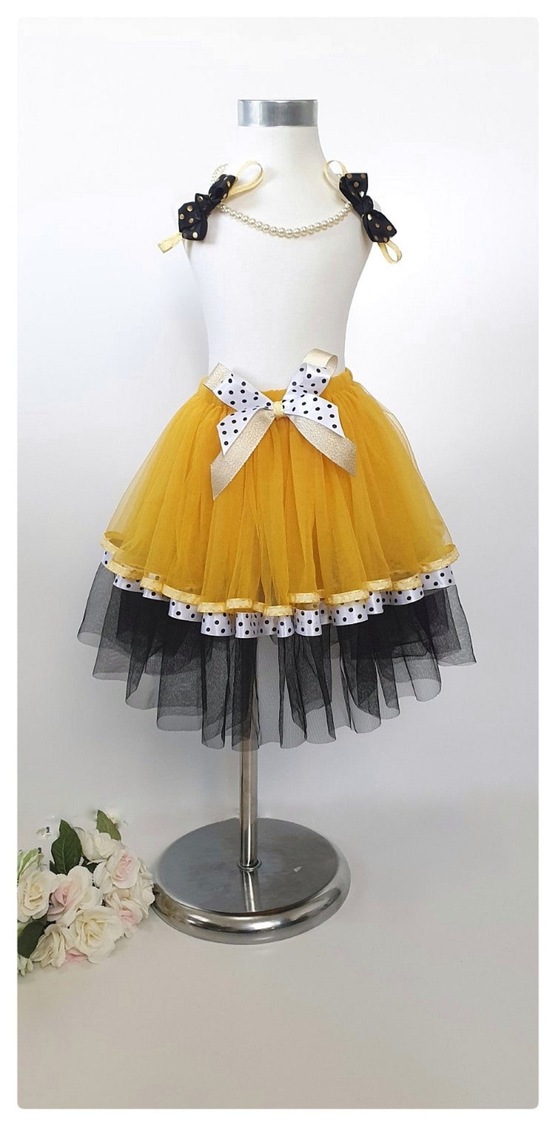 Emma Wiggle Inspired Tutu With Head Accessory /bumble Bee Tutu/mustard ...