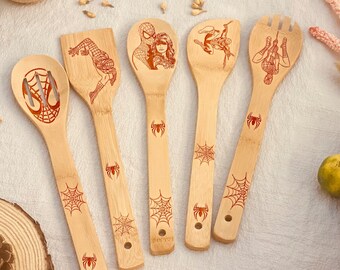 Bamboo Spoon Set | Etsy