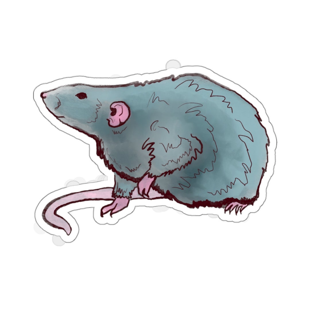 Andalusian Blue Rat: Custom Sticker for Rat Lovers Hand-designed - Etsy