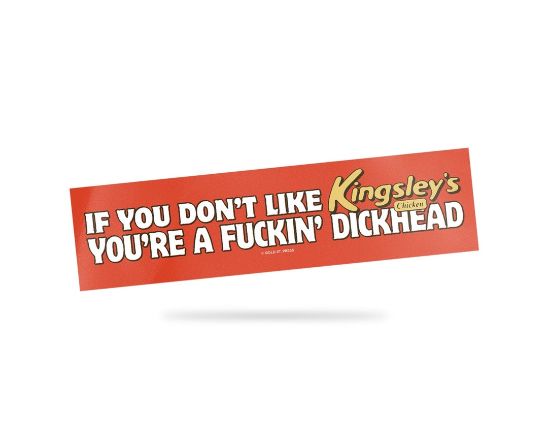 Kingsley's Chicken Bumper Sticker - Etsy