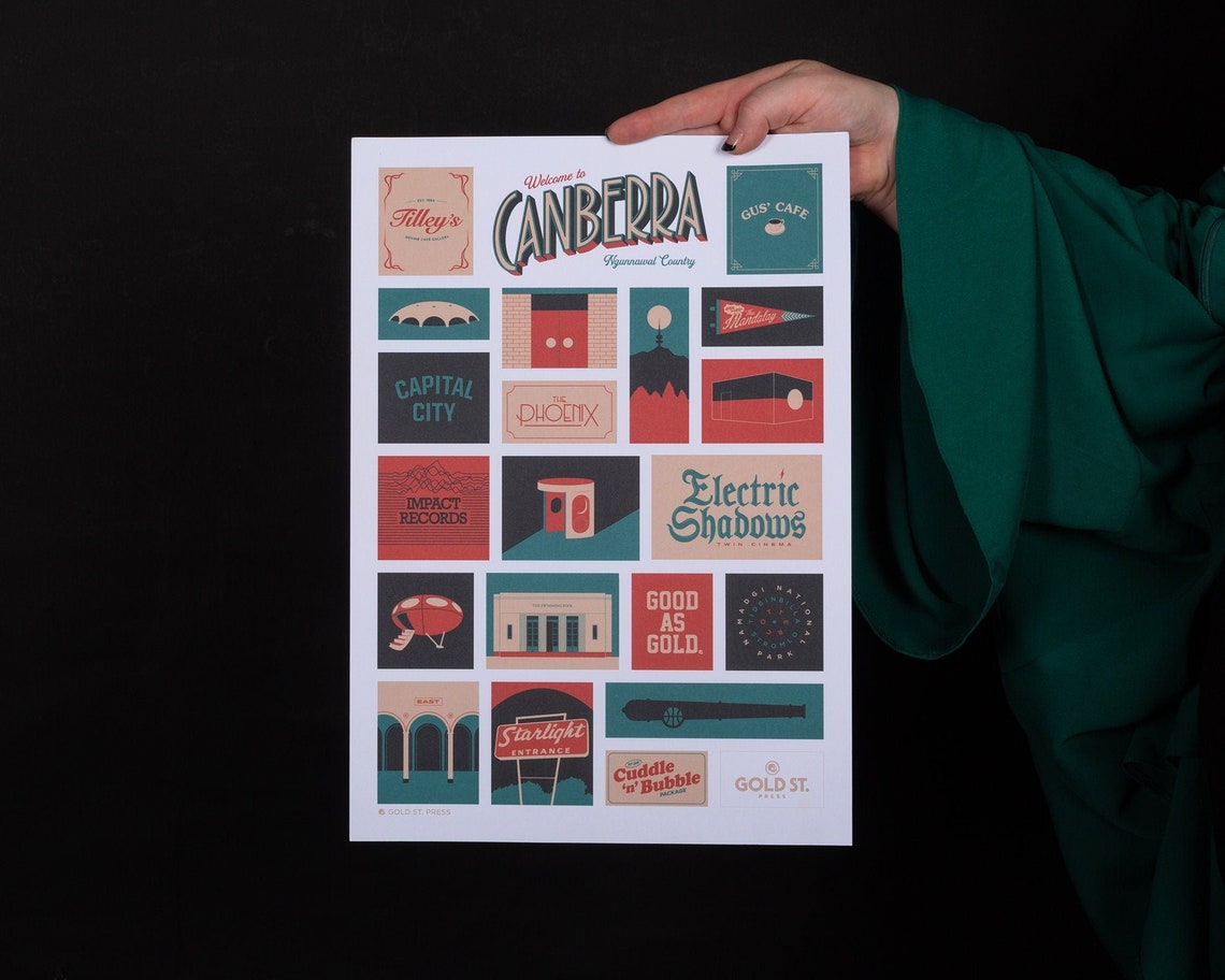 Welcome to Canberra Art Print - Etsy