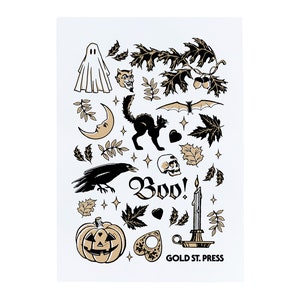 Halloween Flash Sheet Handmade A3 Art Print Spooky Poster Retro Horror ...