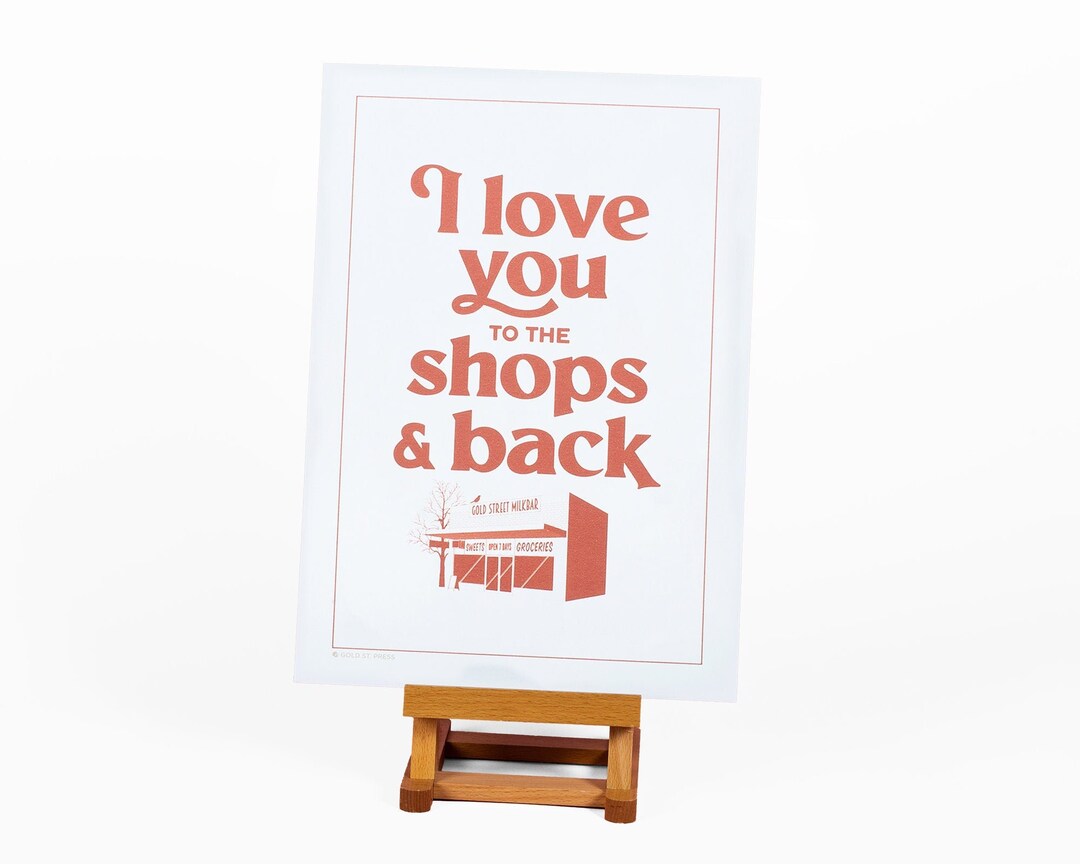 Shops and Back Art Print - Etsy