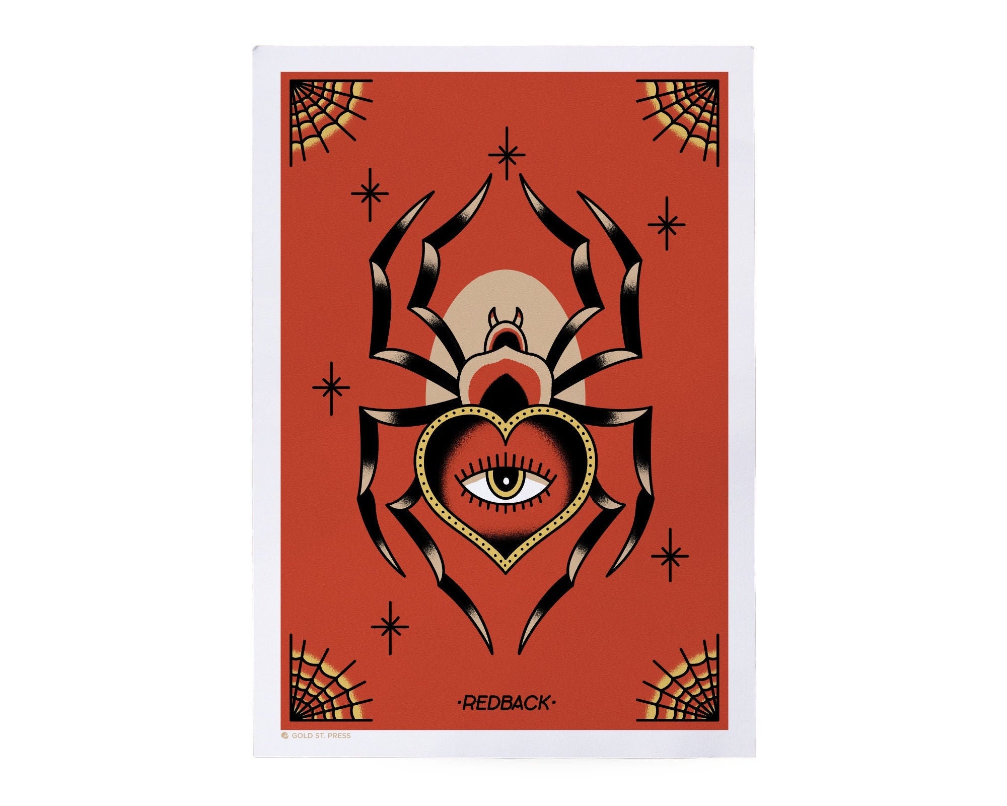 Redback Spider Flash Art Print - Etsy