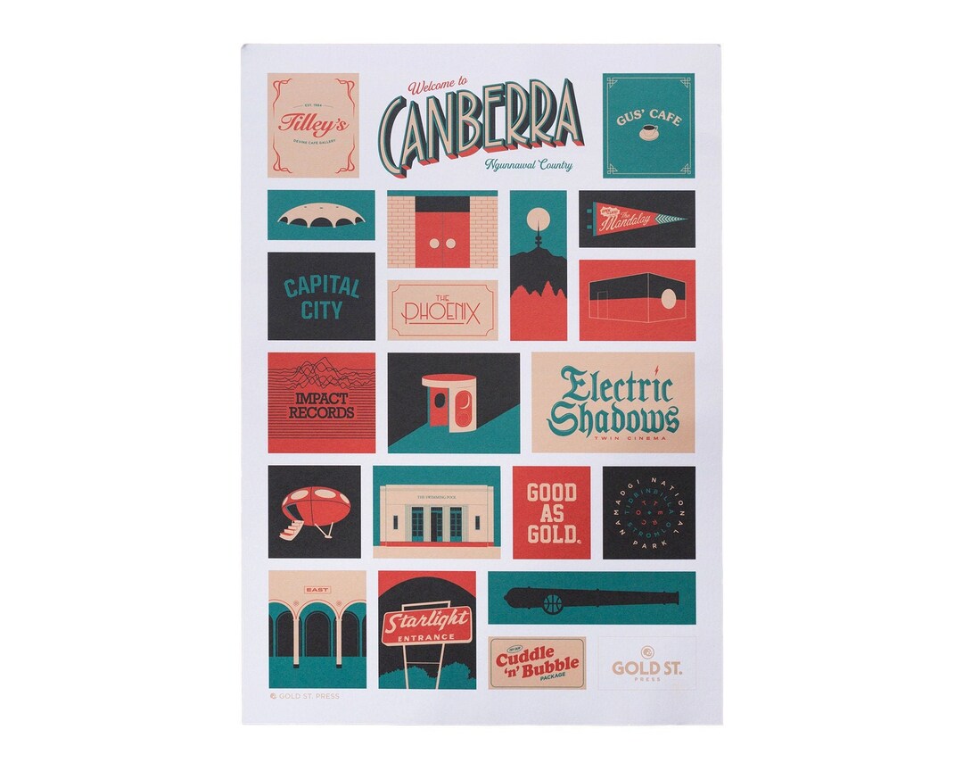 Welcome to Canberra Art Print - Etsy
