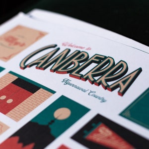 Welcome to Canberra Art Print - Etsy