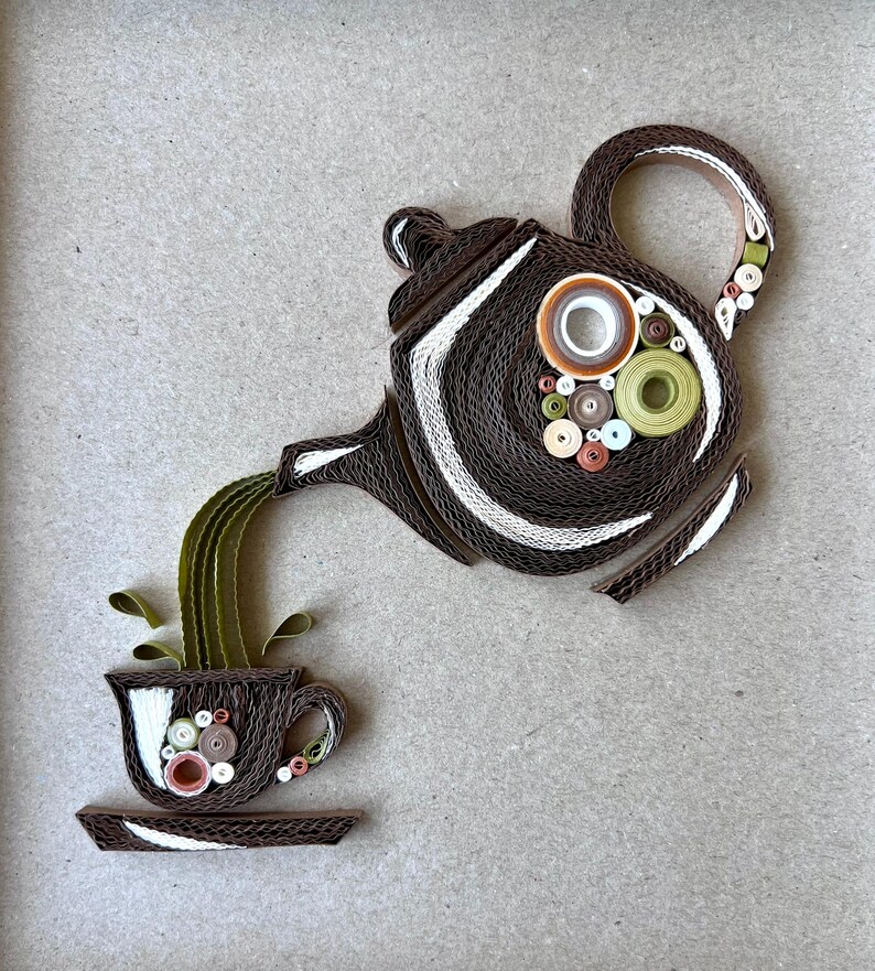 It's Tee Time, Quill Art, Handmade Frame, Gift Ideas - Etsy