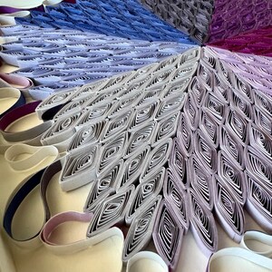 Frame Lavender Flower, Quill Paper Art,handmade,home Decor,wall Hanging ...