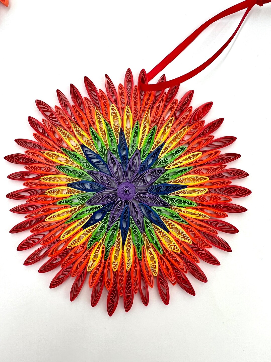 Rainbow Circle, Handmade, Christmas Ornament, Home Decor , Gift - Etsy