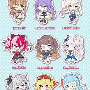 Hololive ID | Acrylic Keychains & Stickers - Etsy