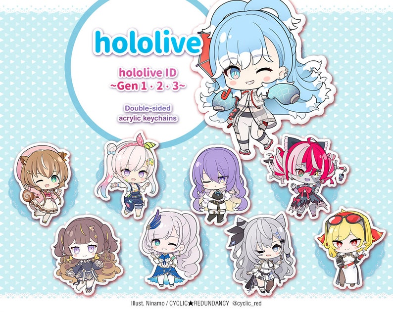 Hololive ID | Acrylic Keychains & Stickers - Etsy