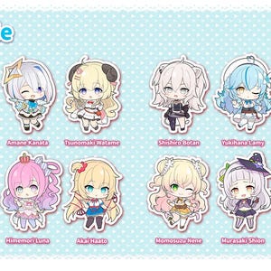 Hololive 4th Gen/5th Gen & Friends | Acrylic Keychains + Stickers - Etsy