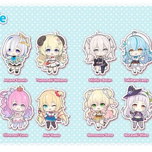 Hololive 4th Gen/5th Gen & Friends | Acrylic Keychains + Stickers - Etsy