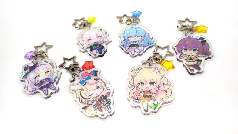 Hololive 4th Gen/5th Gen & Friends Acrylic Keychains - Etsy