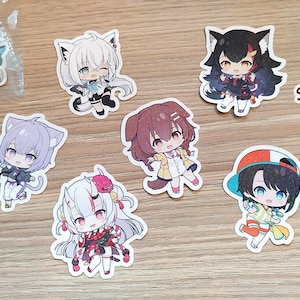 Hololive Holox/0th Gen & Friends | Acrylic Keychains + Stickers - Etsy