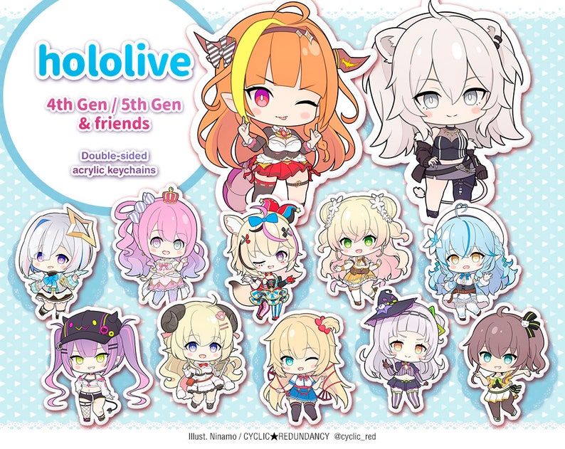 Hololive 4th Gen/5th Gen & Friends Acrylic Keychains - Etsy