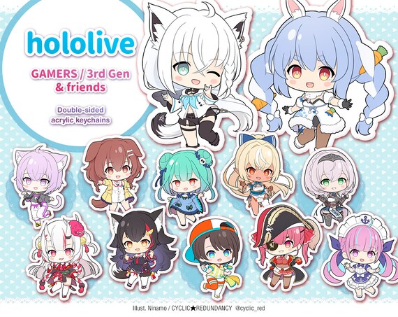 Hololive Gamers/3rd Gen & Friends Acrylic Keychains - Etsy