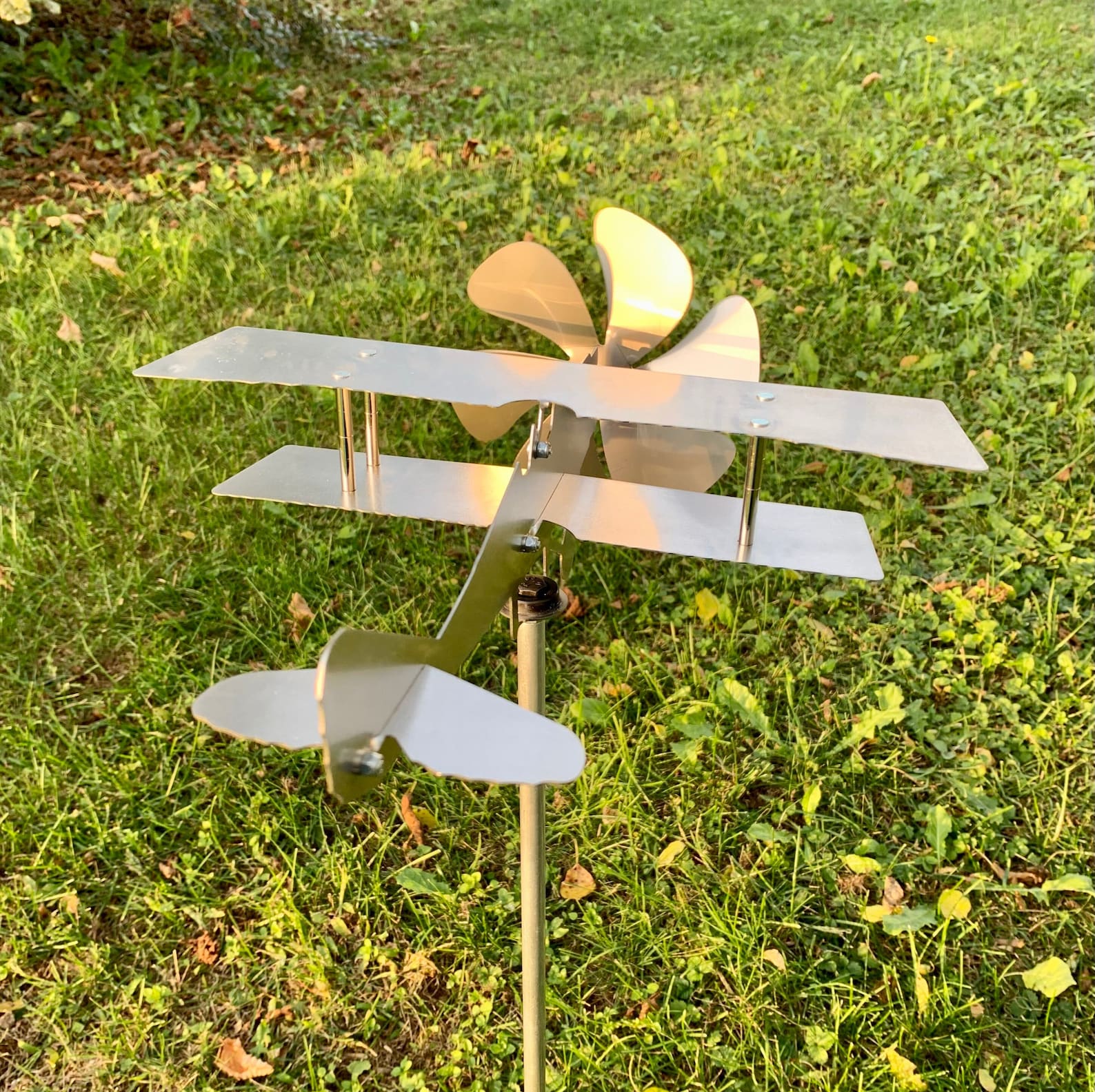 Airplane Wind Spinner Aircraft Pinwheel for Garden Decoration - Etsy