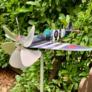 Wind Spinner Aircraft Model Supermarine Spitfire in Stainless Steel - Etsy