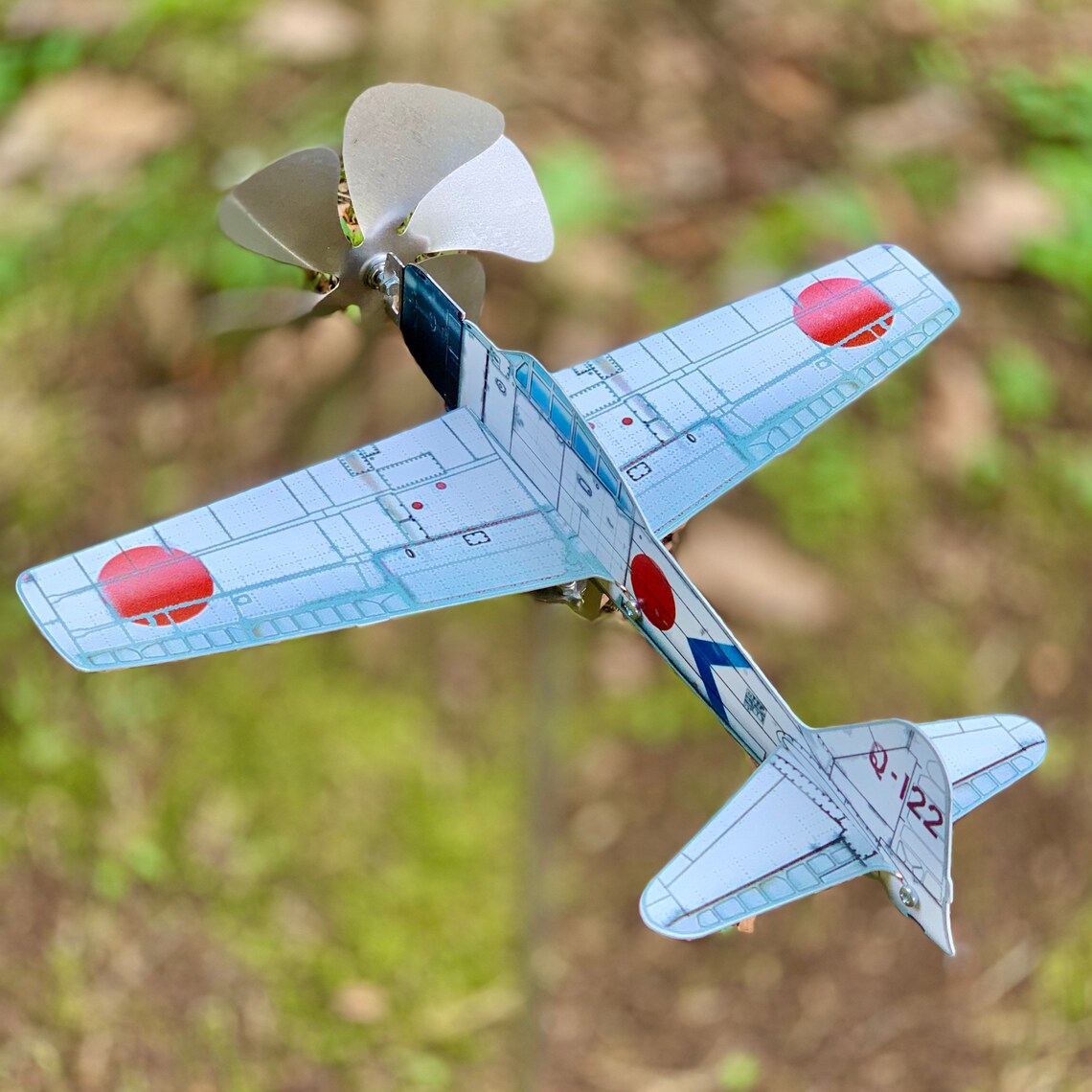 Airplane Wind Spinner Aircraft Pinwheel Garden Decor | Etsy