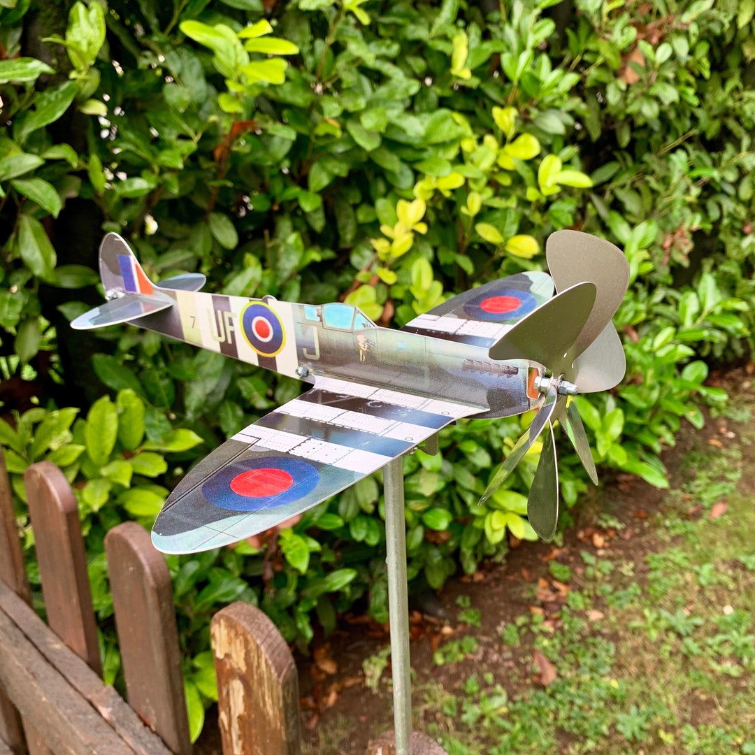 Wind Spinner Aircraft Model Supermarine Spitfire in Stainless Steel - Etsy