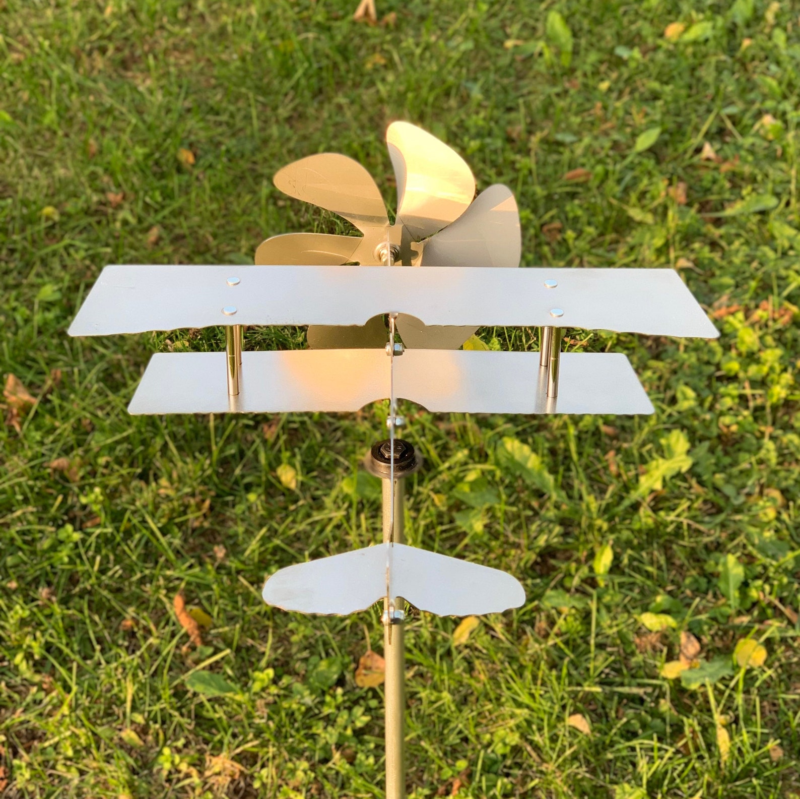 Airplane Wind Spinner Aircraft Pinwheel for Garden Decoration - Etsy