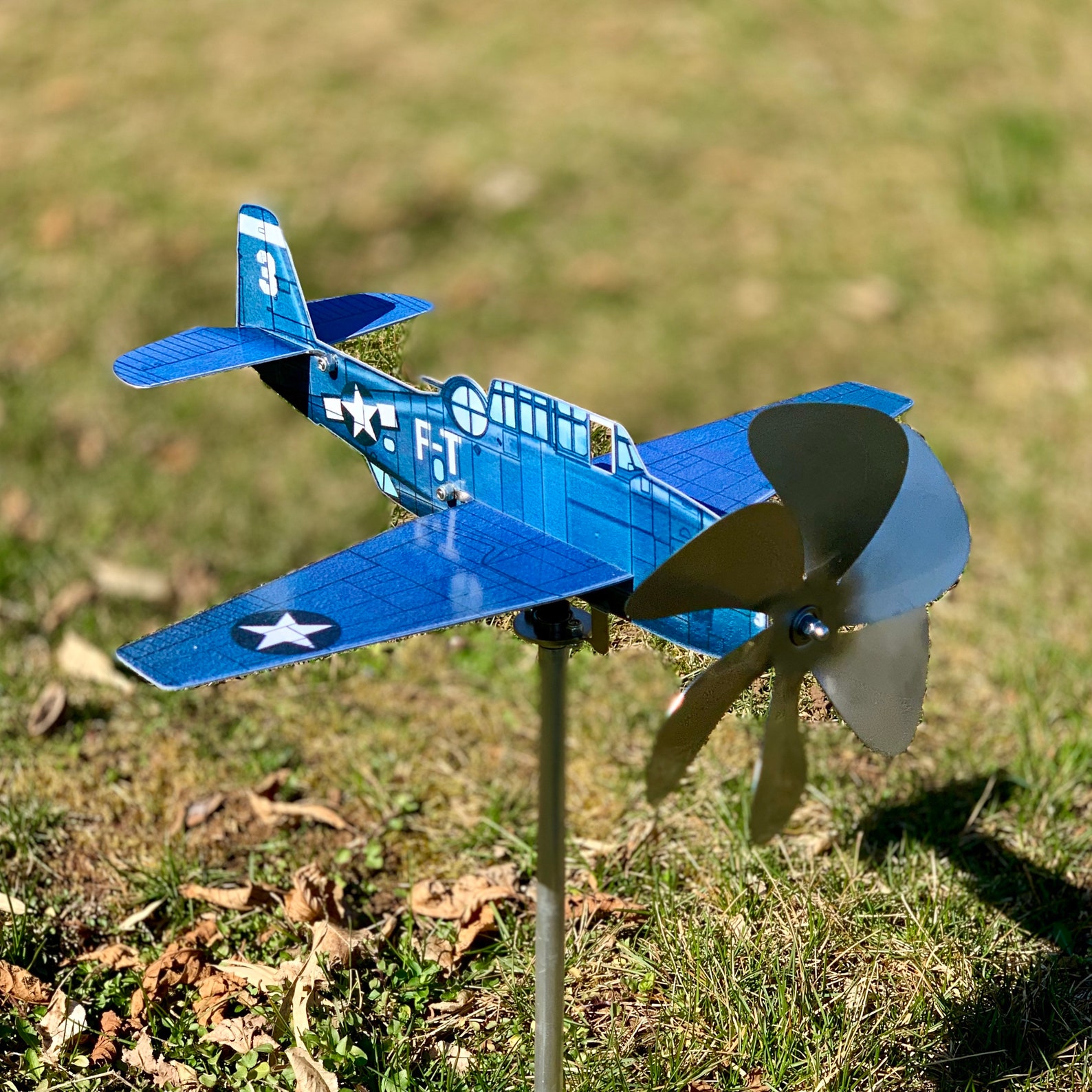 Airplane Wind Spinner Aircraft Pinwheel for Garden - Etsy