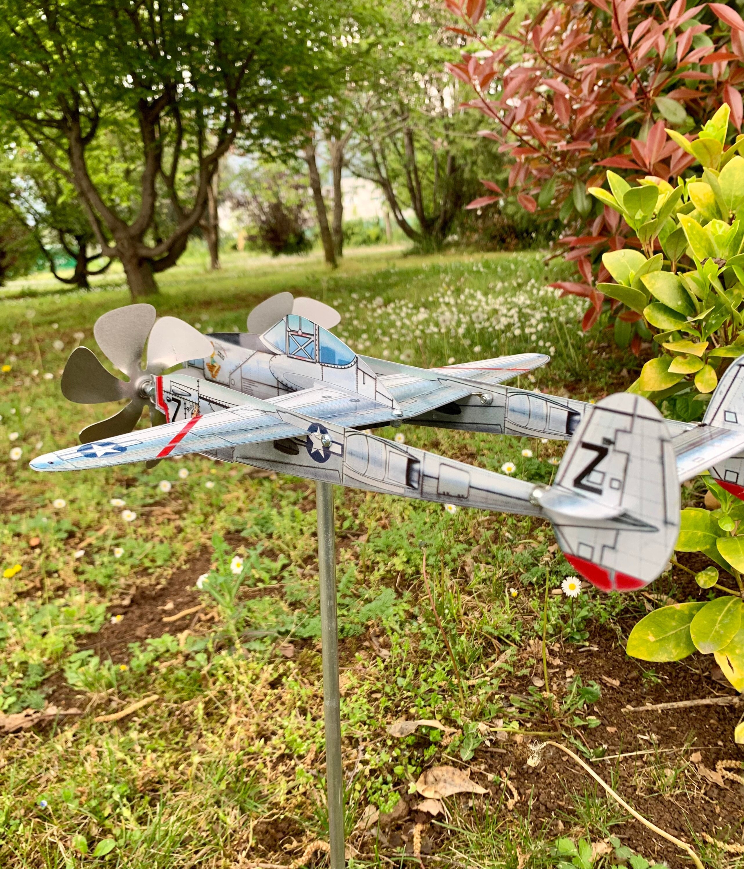 Wind Spinner Aircraft, Model Lockheed P-38 J Lightning, Faithful ...