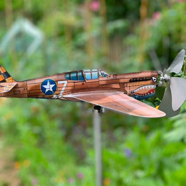 Metal Airplane Wind Spinner - Etsy