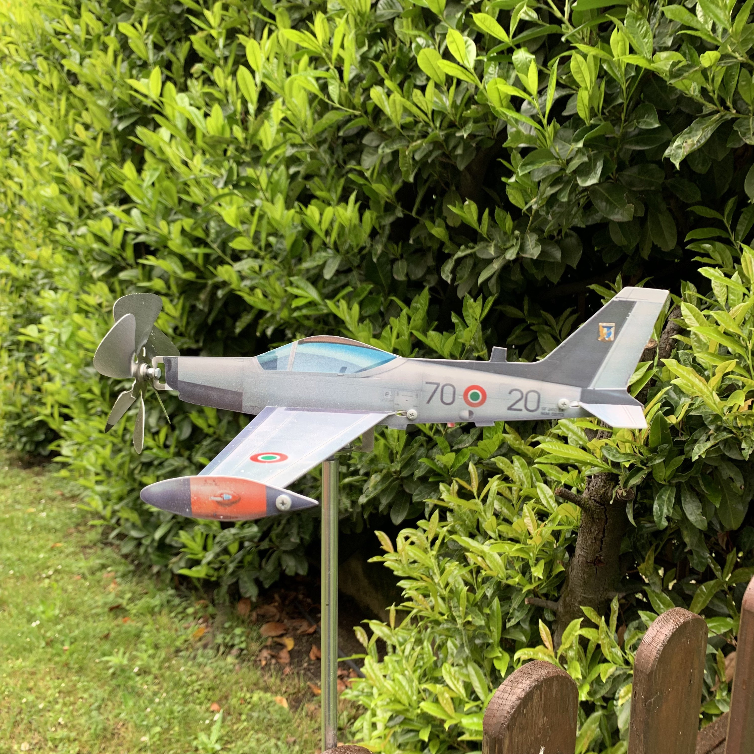 Wind Spinner Aircraft Model Aermacchi SF-260 in Stainless Steel - Etsy