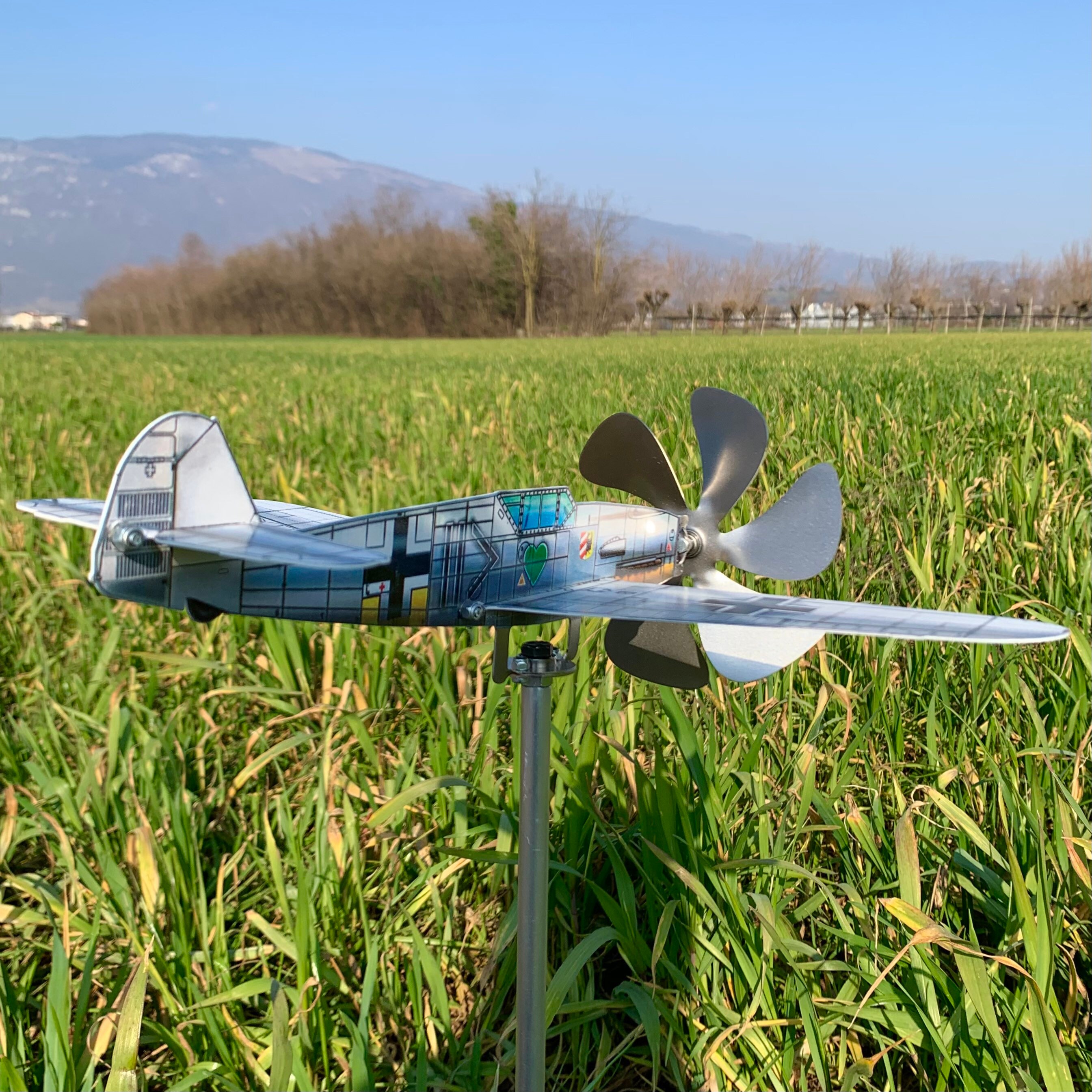 Airplane Wind Spinner Aircraft Pinwheel for Garden - Etsy