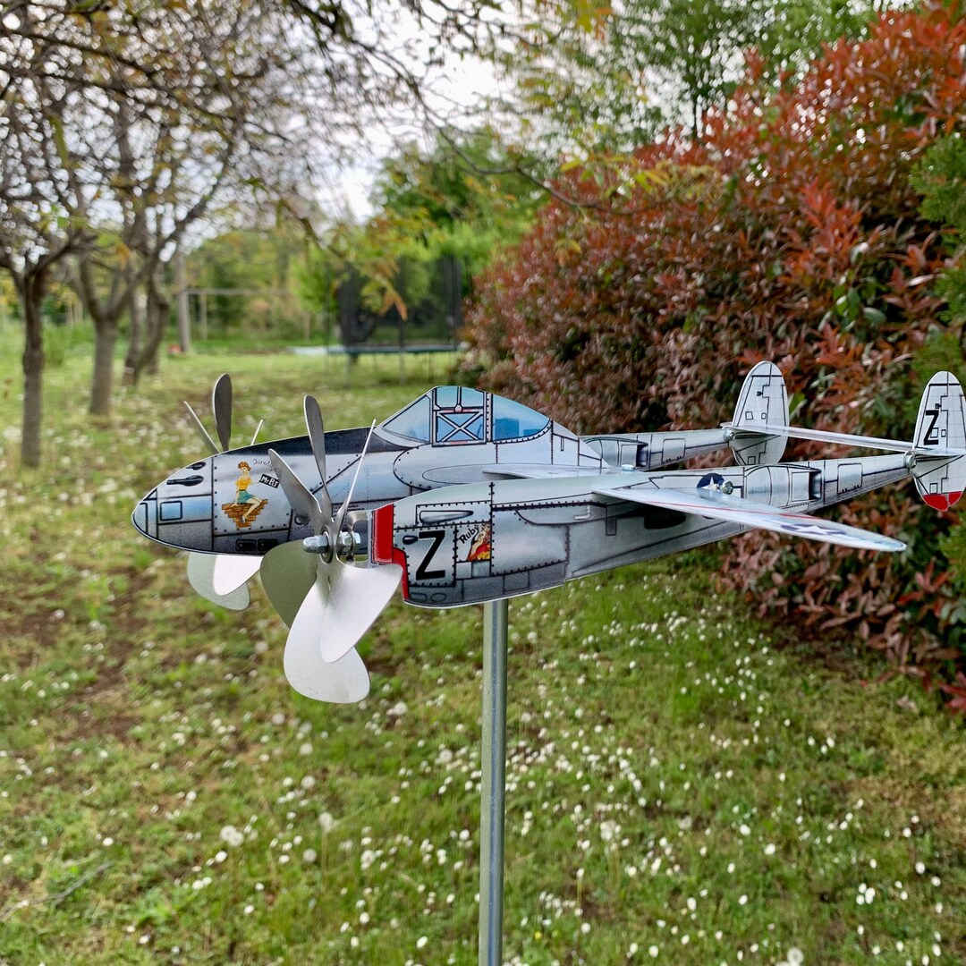 Wind Spinner Aircraft, Model Lockheed P-38 J Lightning, Faithful ...