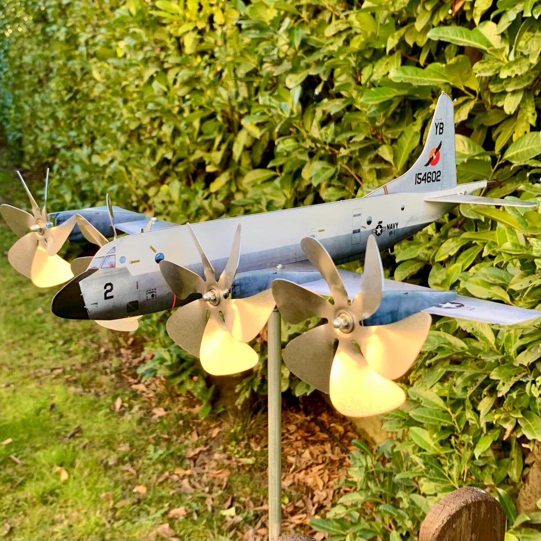 Wind Spinner Aircraft Model Lockheed P3-C Orion in Stainless Steel - Etsy