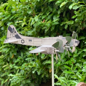 Wind Spinner Aircraft Model B-17 Flying Fortress in Stainless Steel - Etsy