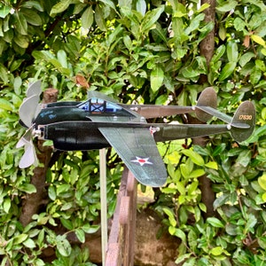 Wind Spinner Aircraft Model Lockheed P-38 J Lightning in Stainless ...