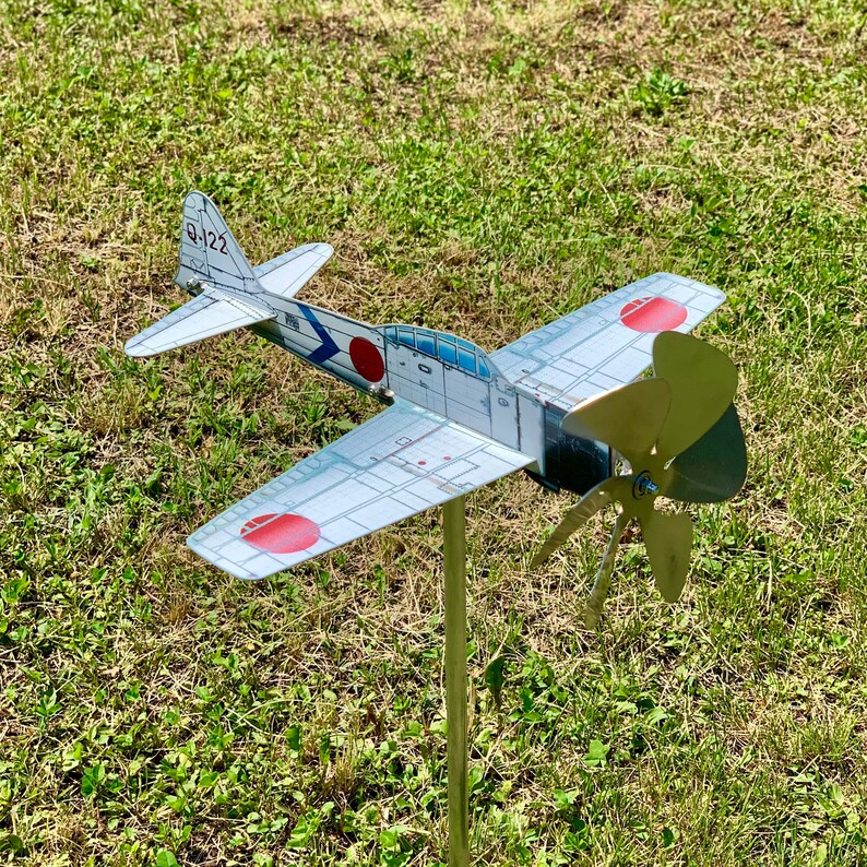 Airplane Wind Spinner Aircraft Pinwheel Garden Decor - Etsy