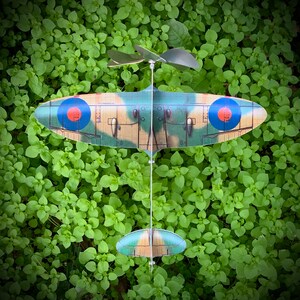 Wind Spinner Aircraft Model Supermarine Spitfire in Stainless Steel - Etsy