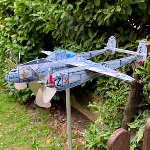 Wind Spinner Aircraft Model Lockheed P-38 J Lightning in Stainless ...