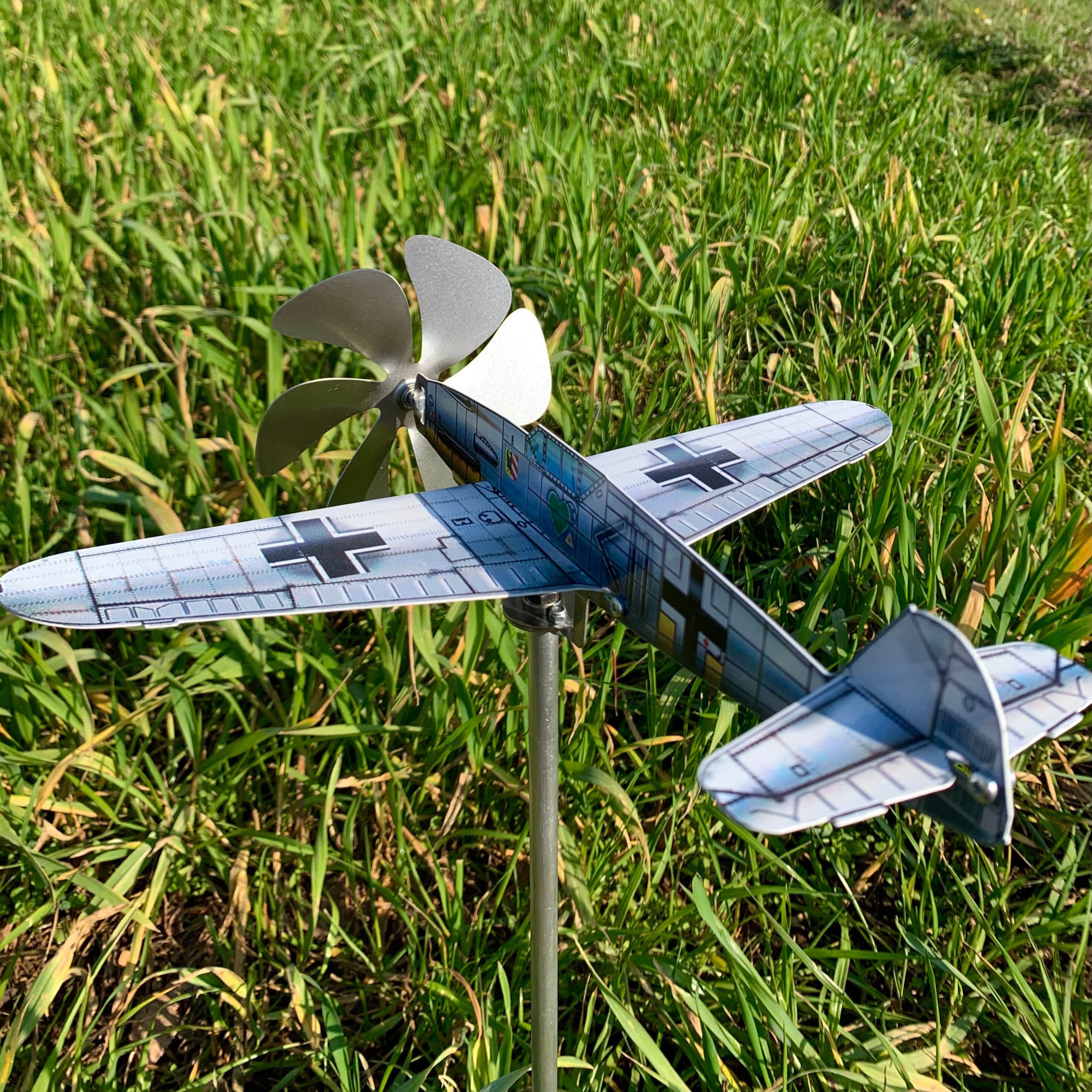 Airplane Wind Spinner Aircraft Pinwheel for Garden - Etsy