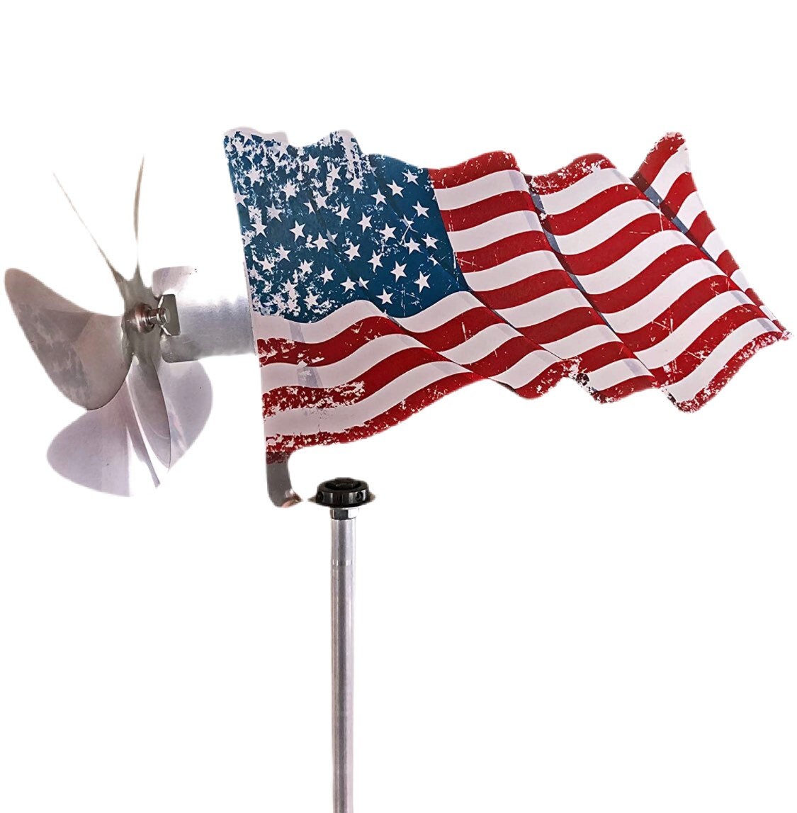 USA Flag Wind Spinner Pinwheel for Garden Decoration in - Etsy