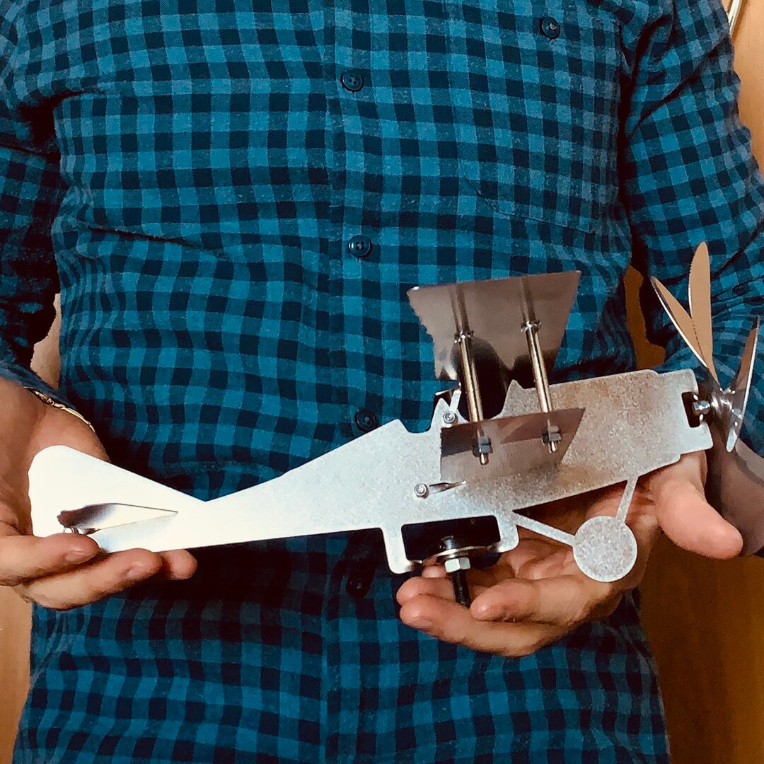 Airplane Wind Spinner Aircraft Pinwheel for Garden Decoration, in ...