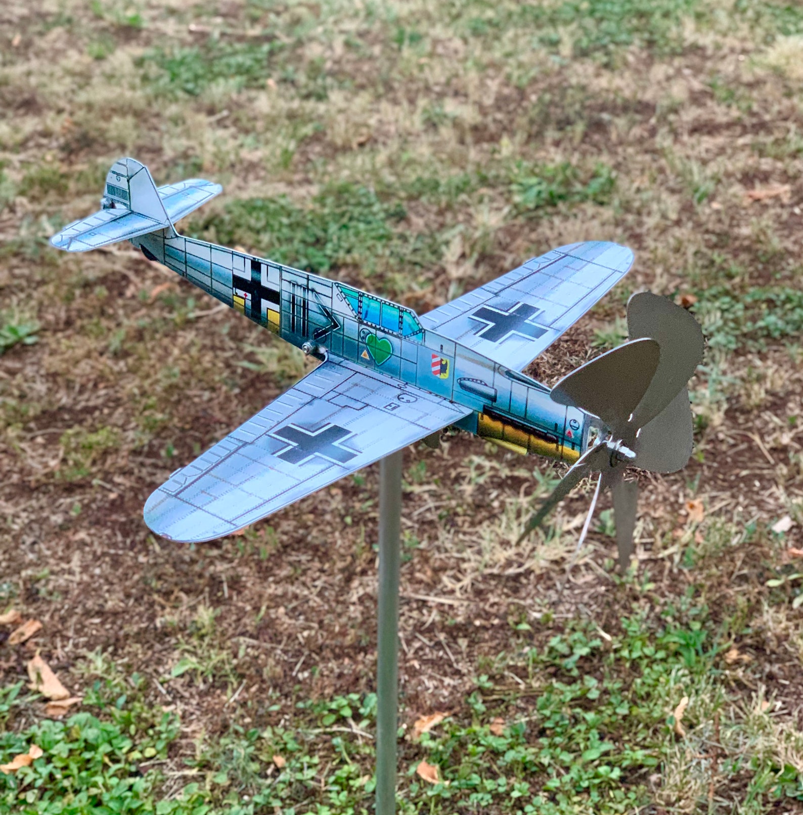 Airplane Wind Spinner Aircraft Pinwheel for Garden - Etsy